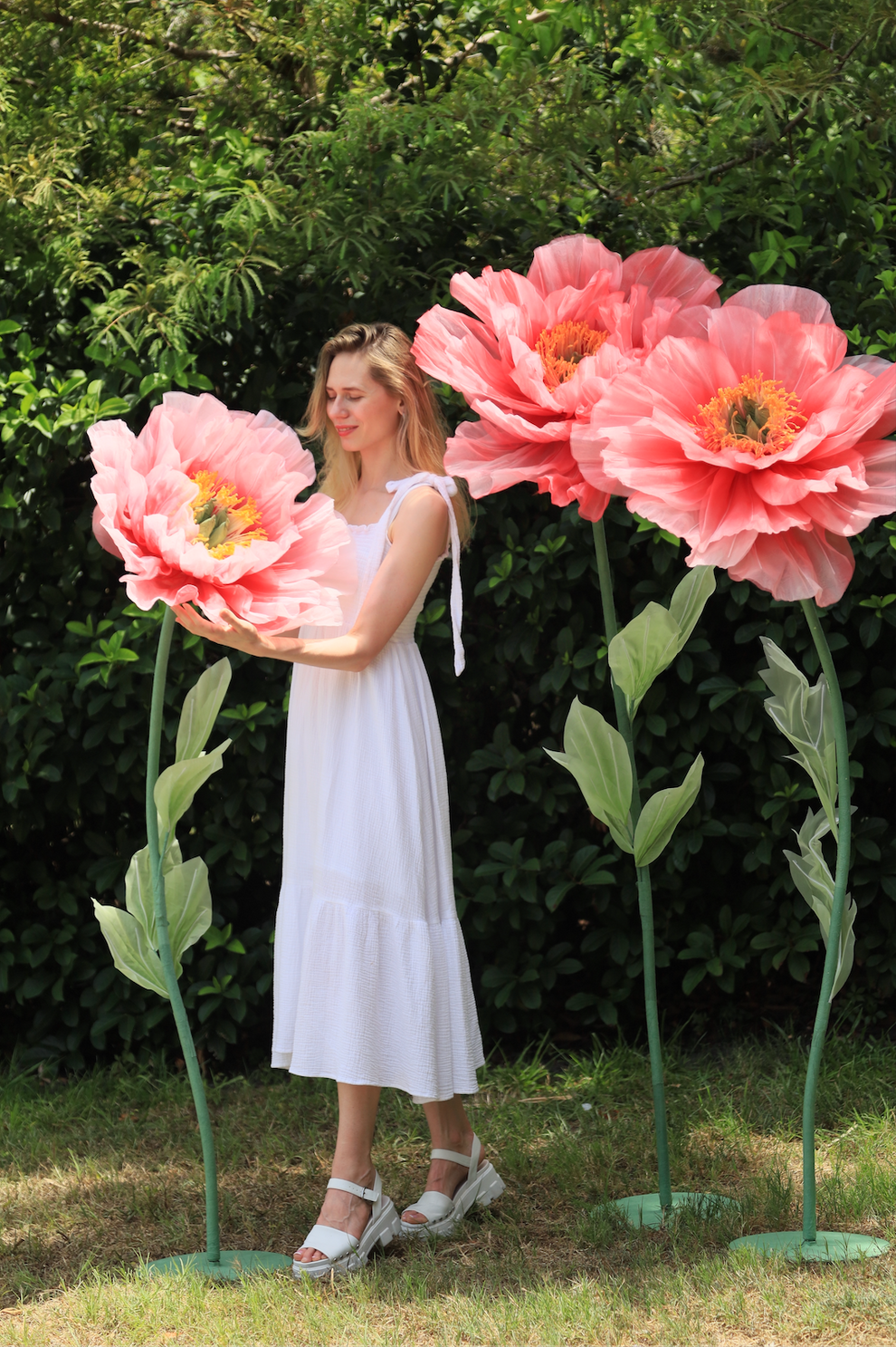 Set of 3 Giant Peonies – Silk Butterflies