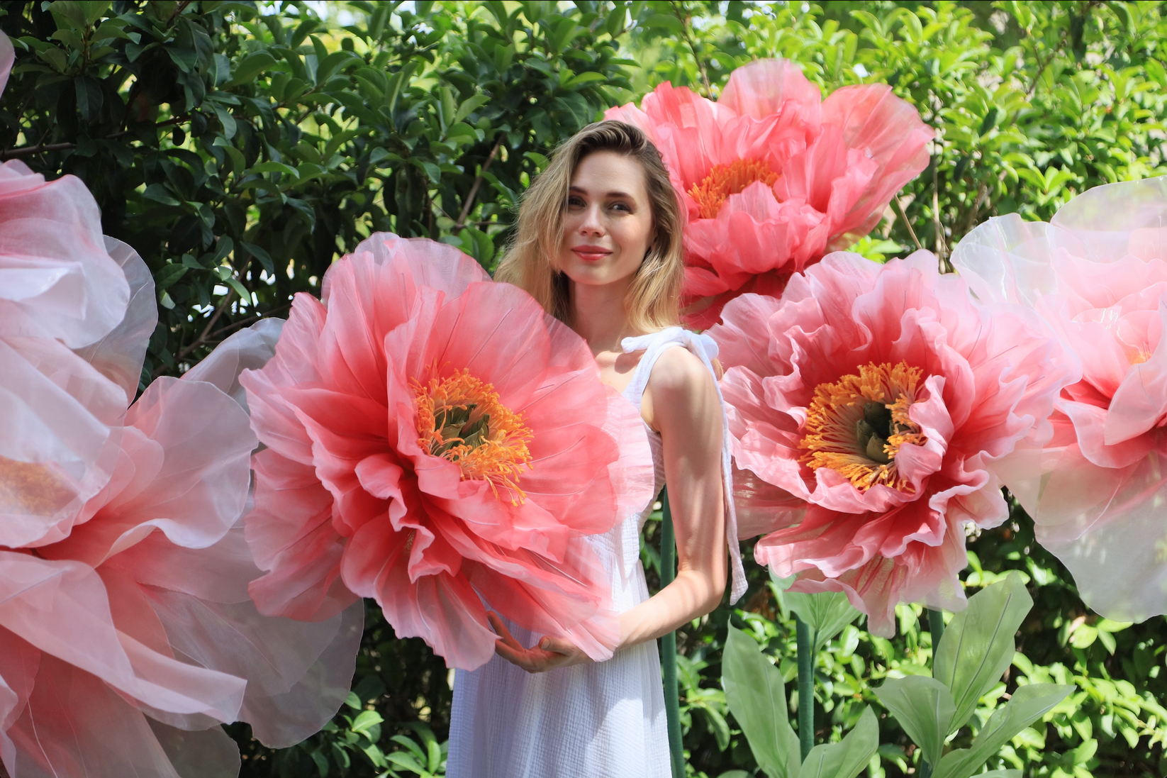 Set of 3 Giant Peonies – Silk Butterflies