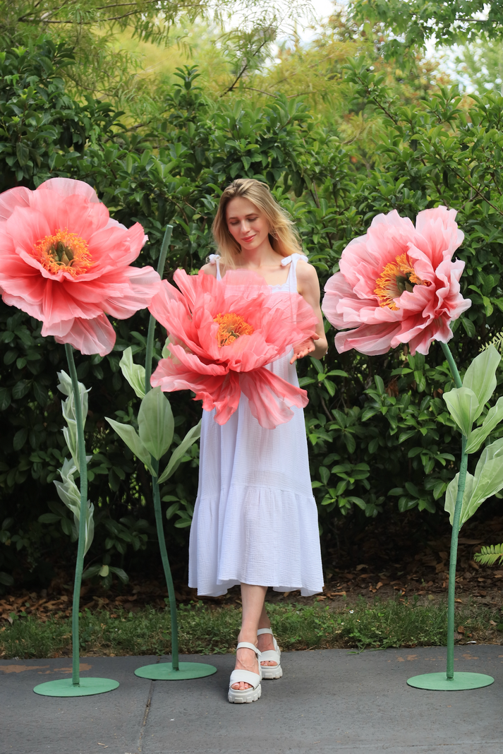 Set of 3 Giant Peonies – Silk Butterflies