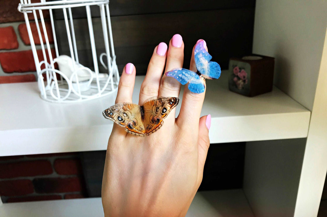 HANDMADE BUTTERFLY RINGS – Silk Butterflies