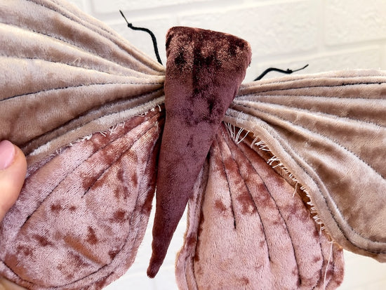 Giant Fabric Moth Sculpture for Home Decor, Butterfly Wall Decor – Silk ...